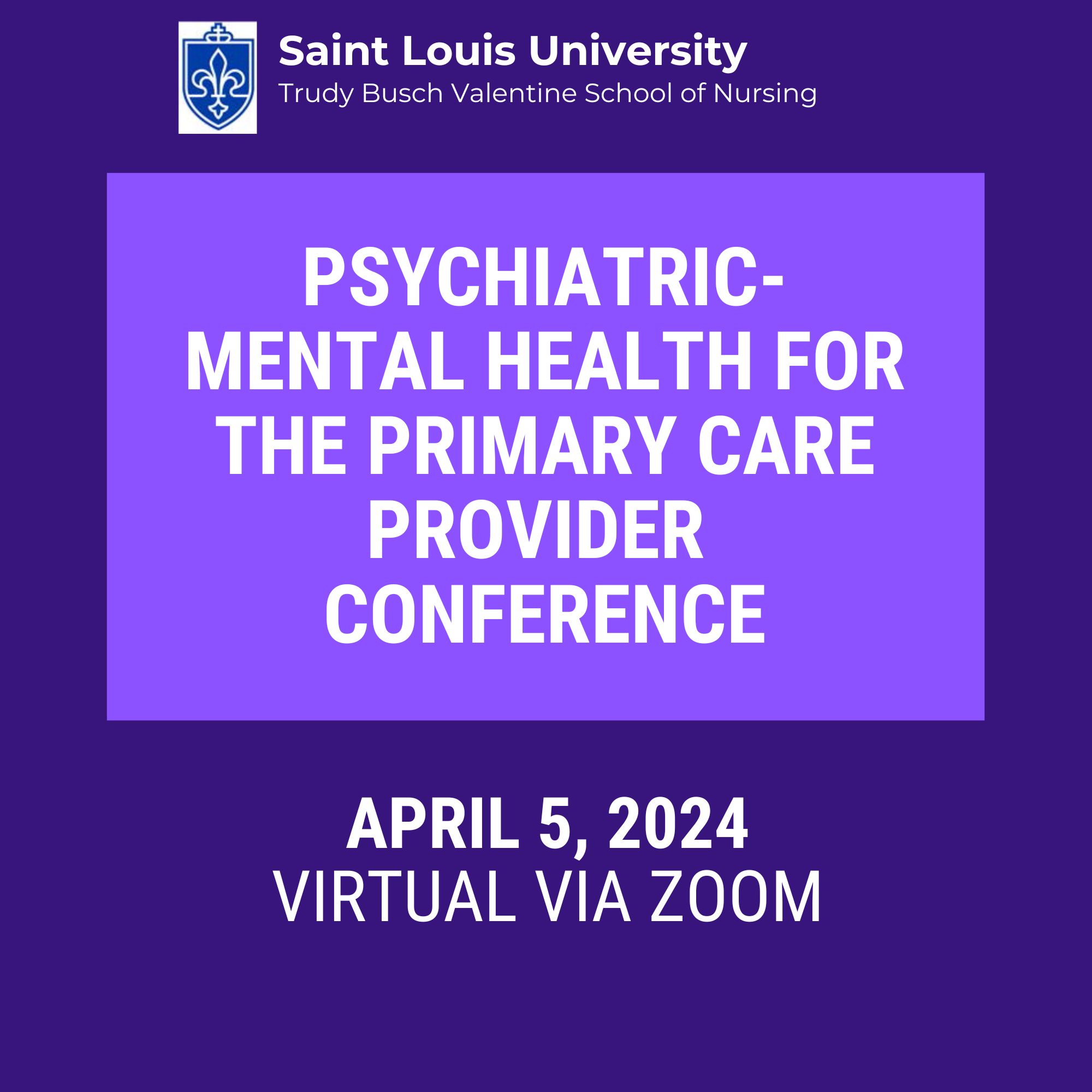 Psych Mental Health for the Primary Care Provider Virtual Conference